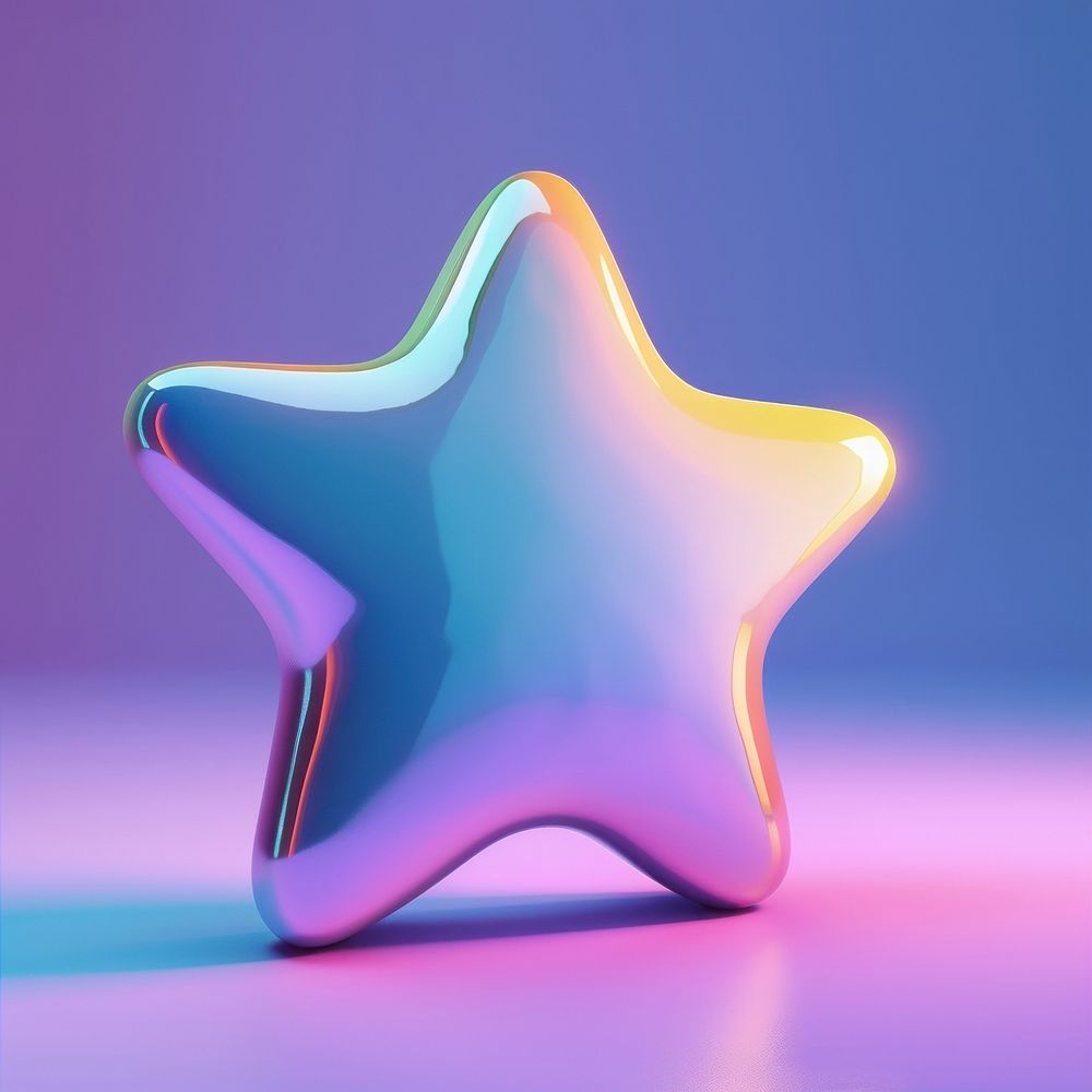 Yellow star purple blue illuminated | Free Photo Illustration - rawpixel
