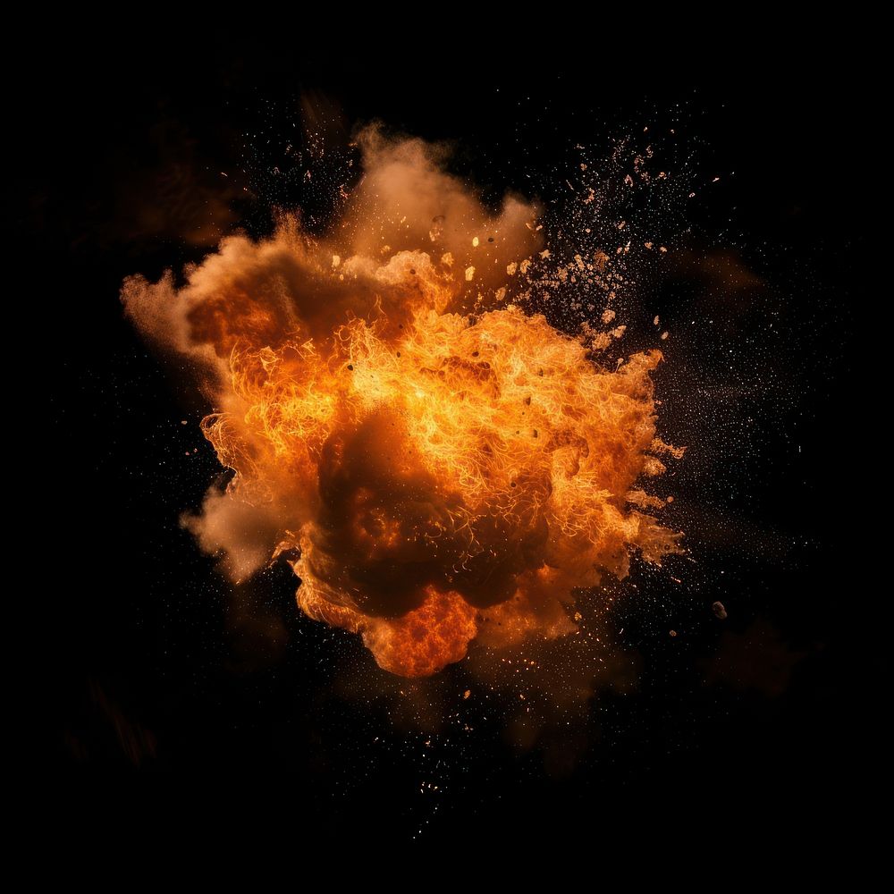 Fire explosion black background destruction | Premium Photo - rawpixel
