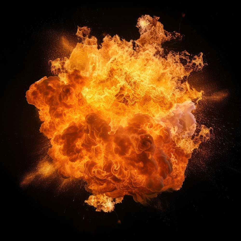 Fire explosion bonfire black background | Free Photo - rawpixel