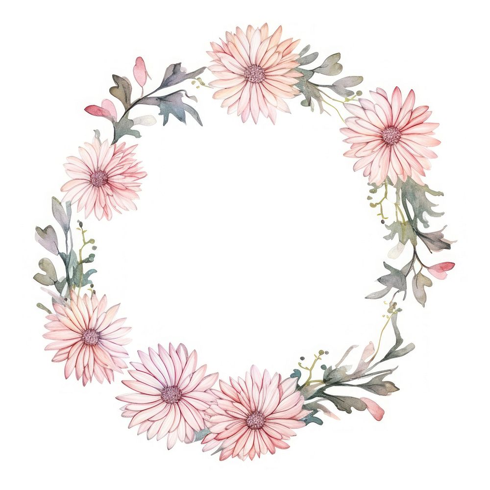 Chrysanthemum circle border pattern flower | Free Photo Illustration ...
