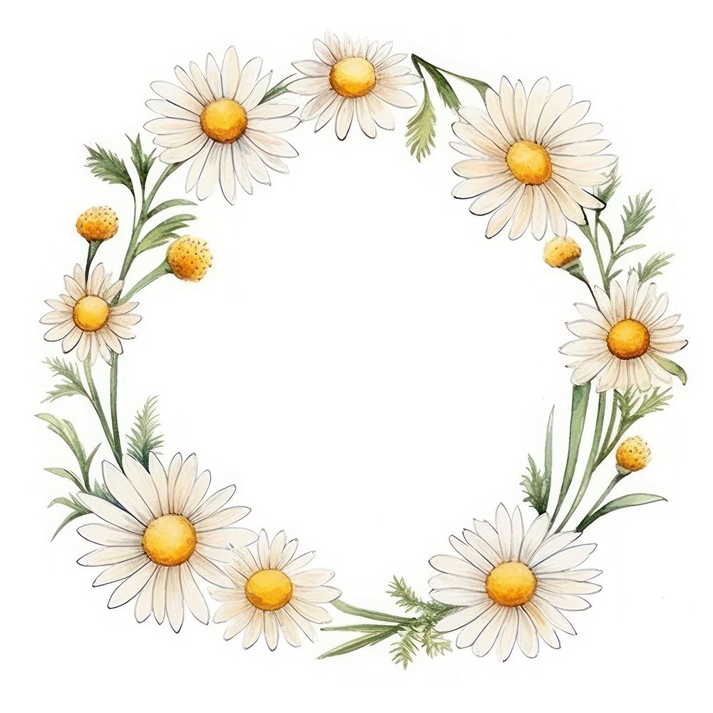 PNG Daisy circle border pattern | Free Photo Illustration - rawpixel