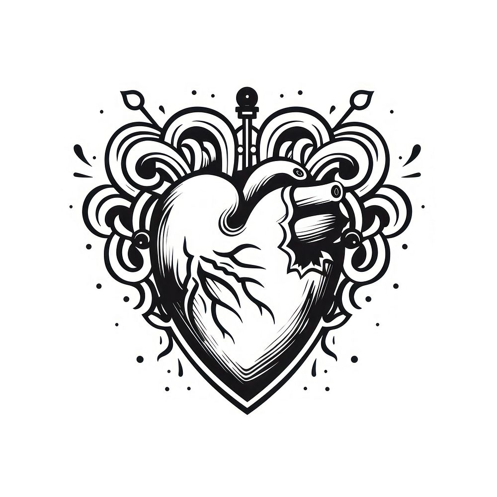Cardiovascular drawing sketch heart. | Free Photo Illustration - rawpixel