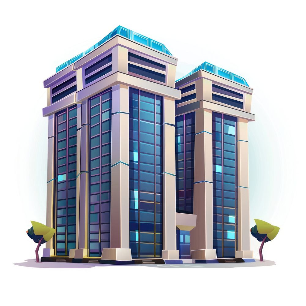 Cartoon Data center Building architecture | Free Photo Illustration ...