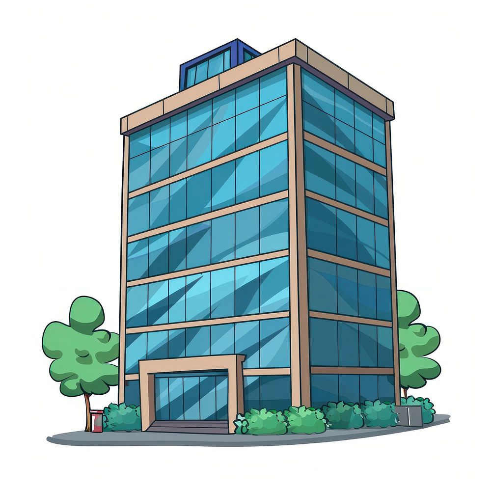 Cartoon Office Building architecture building | Free Photo Illustration ...