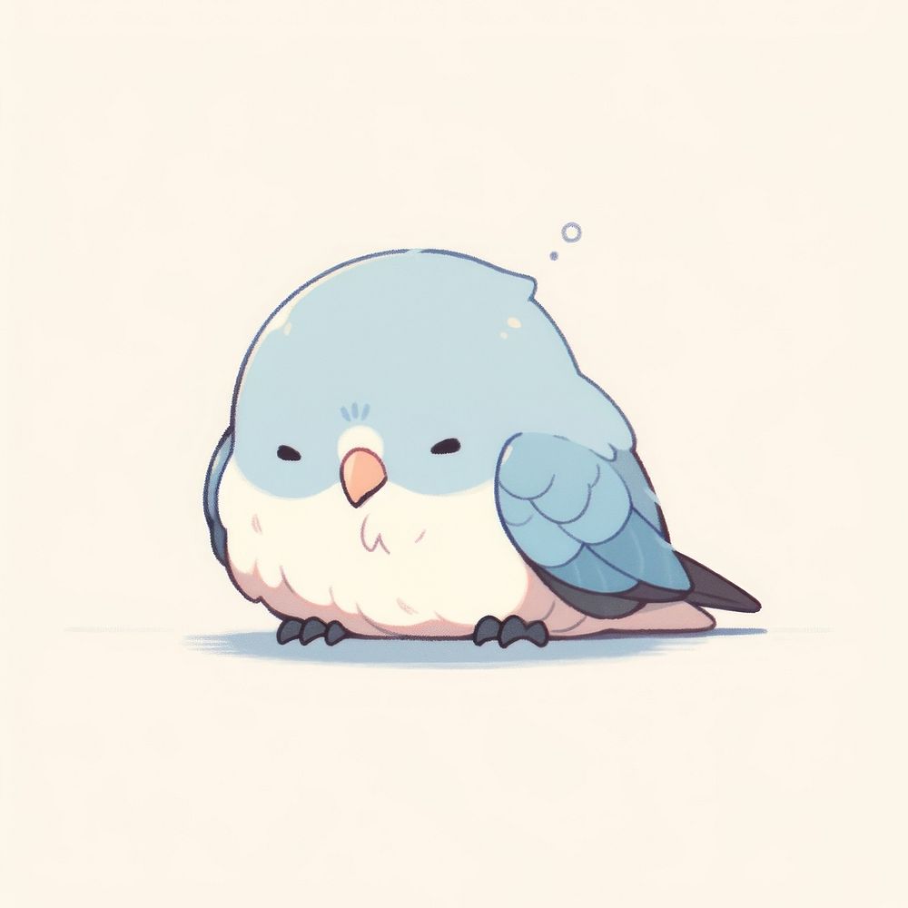 Light blue parrot drawing animal | Premium Photo Illustration - rawpixel