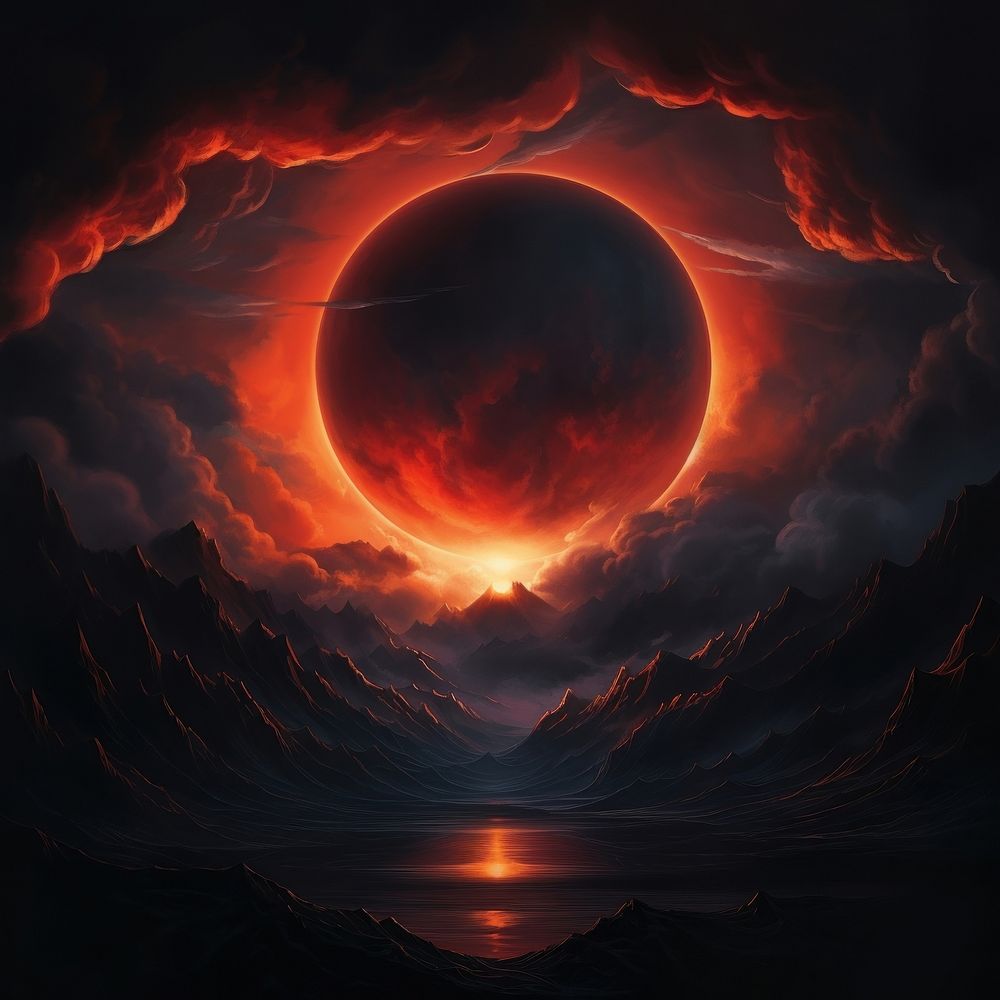 Red moon night sky astronomy. | Premium Photo - rawpixel