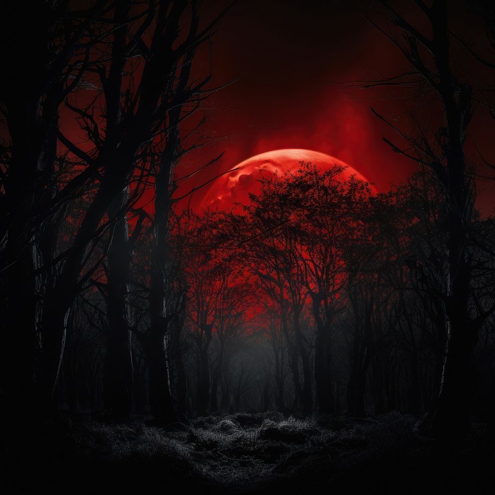 Red moon night sky astronomy | Free Photo - rawpixel