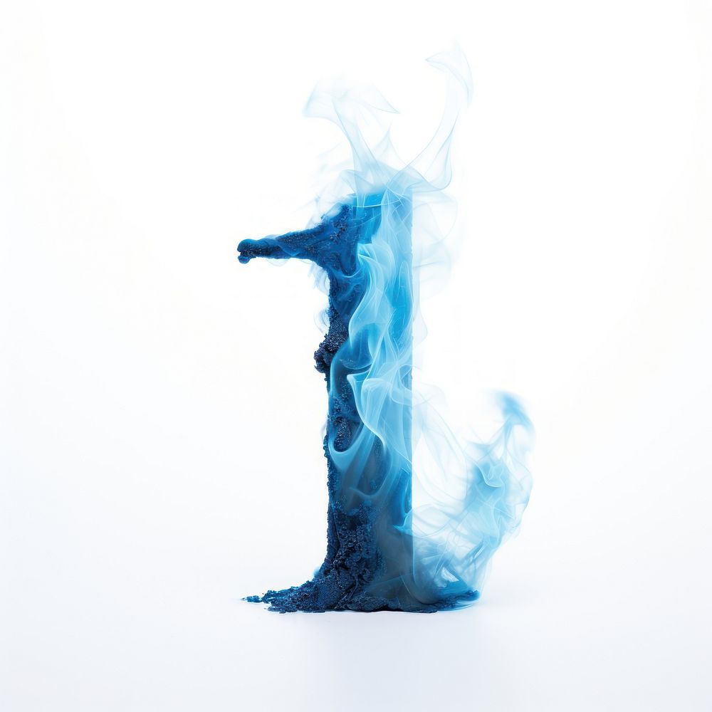 Blue flame letter number 1 | Free Photo - rawpixel