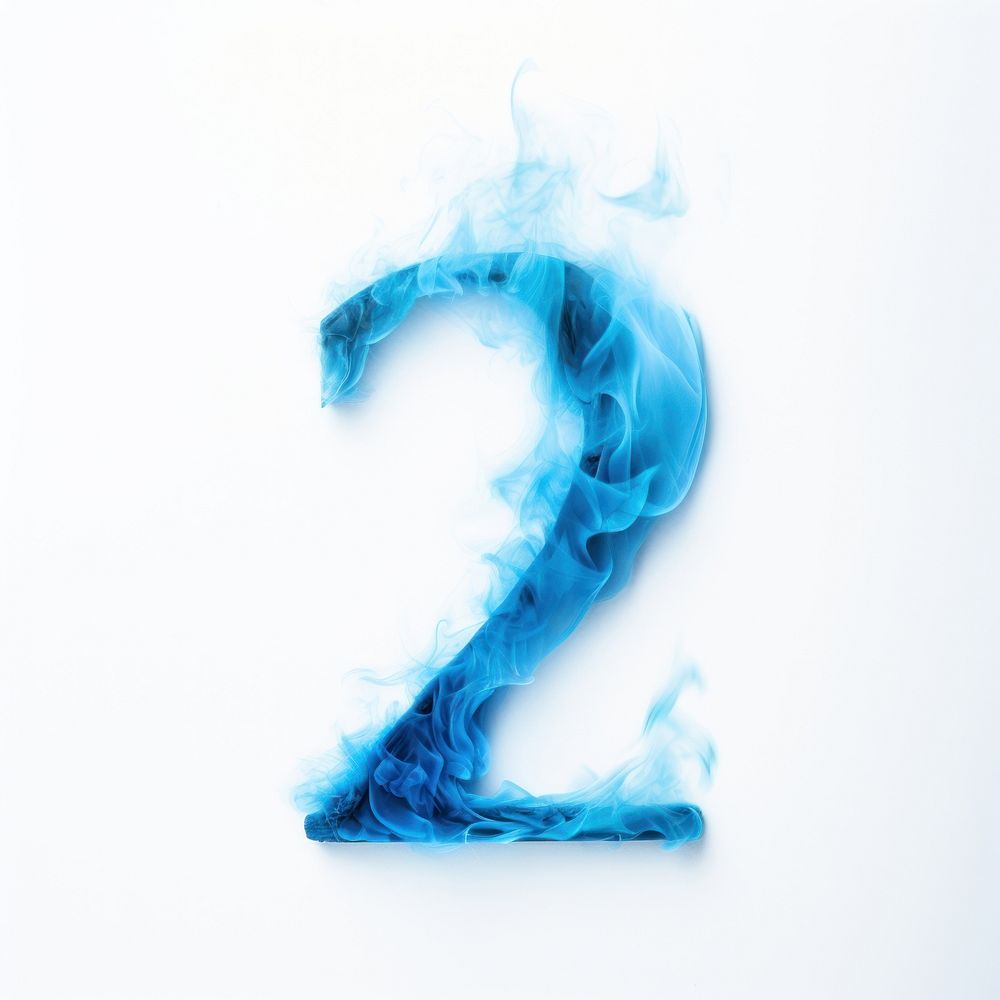 Blue flame letter number 2 | Free Photo - rawpixel