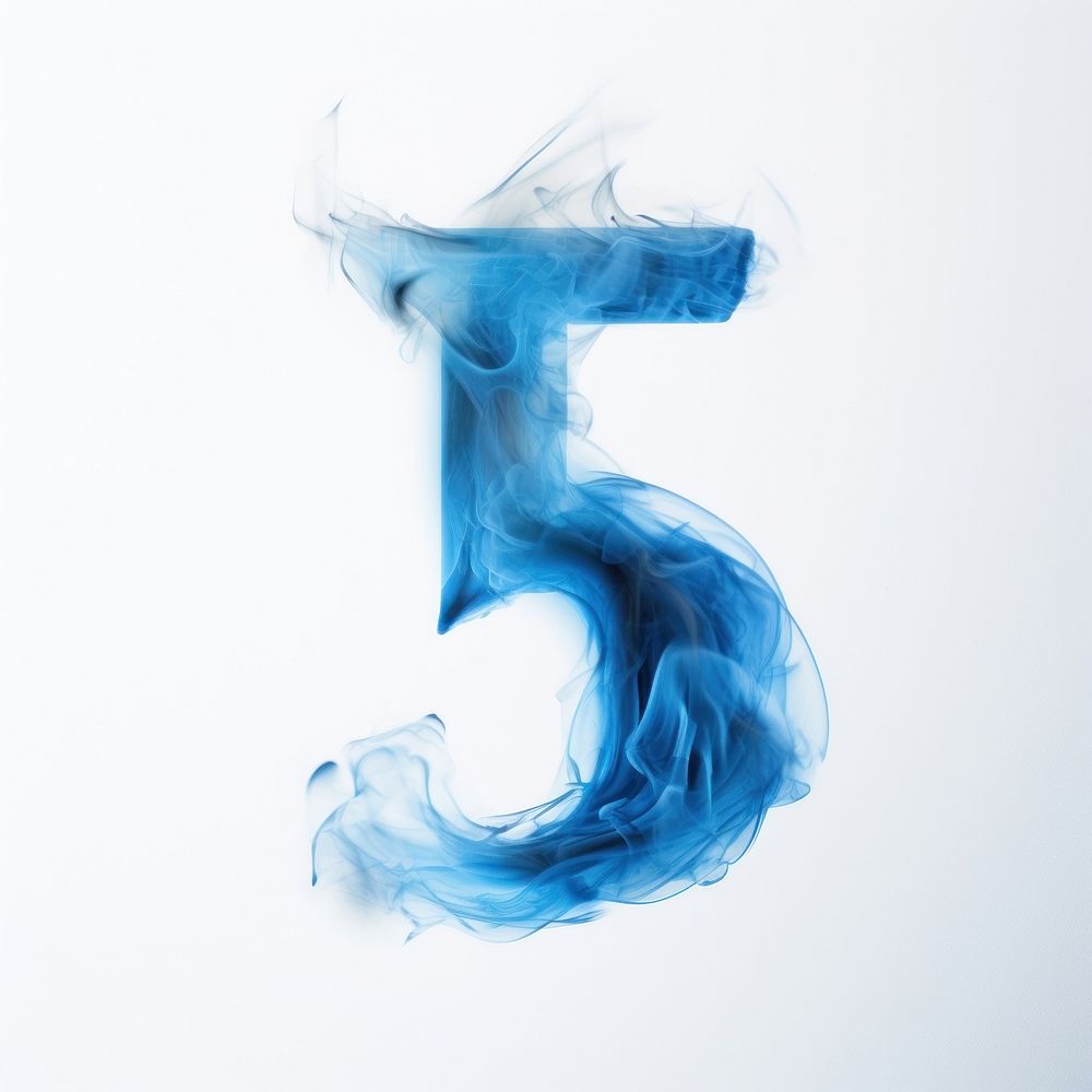 Blue flame letter number 5 | Free Photo - rawpixel