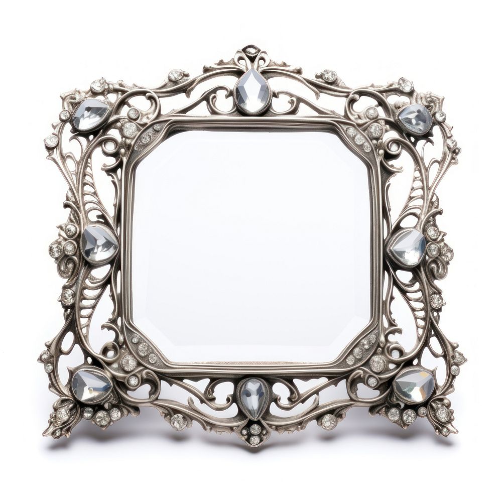 Vintage crystal quartz frame rectangle | Free Photo - rawpixel