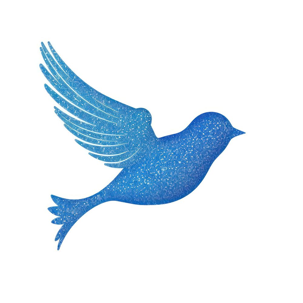 Blue bird icon animal white | Premium Photo Illustration - rawpixel
