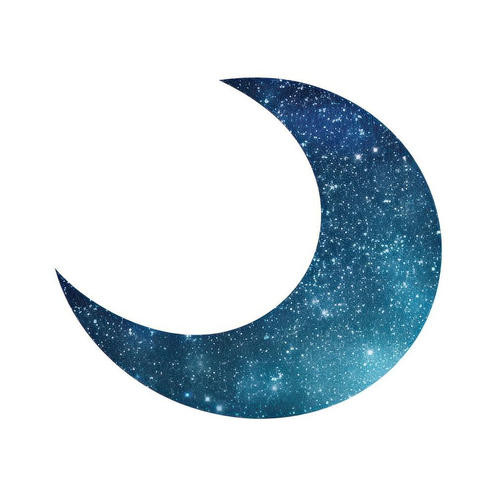 Blue half moon icon astronomy | Premium Photo Illustration - rawpixel