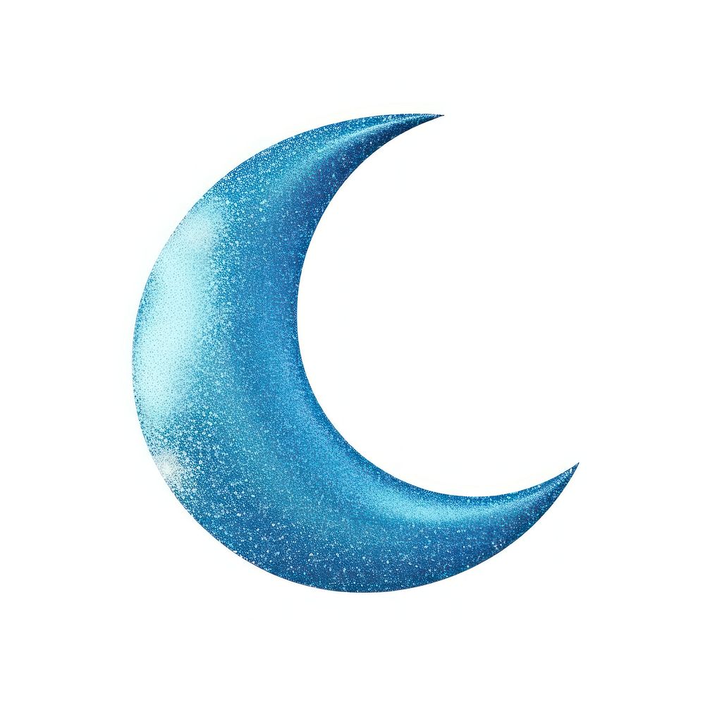 Blue half moon icon astronomy | Premium Photo Illustration - rawpixel