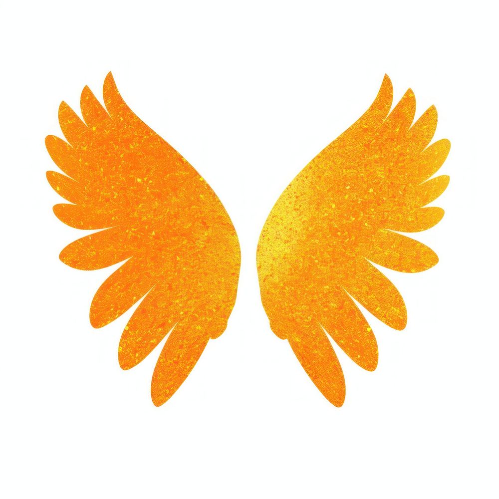 Orange color Angel wings icon | Premium Photo Illustration - rawpixel