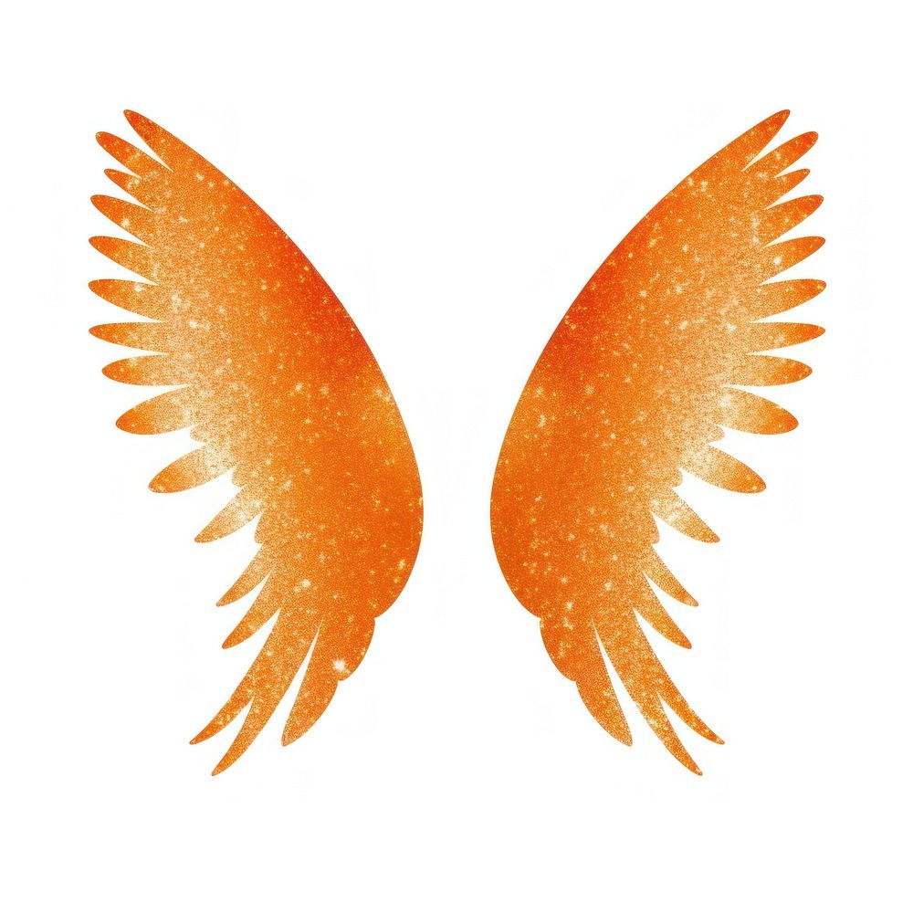 Orange color Angel wings icon | Free Photo Illustration - rawpixel