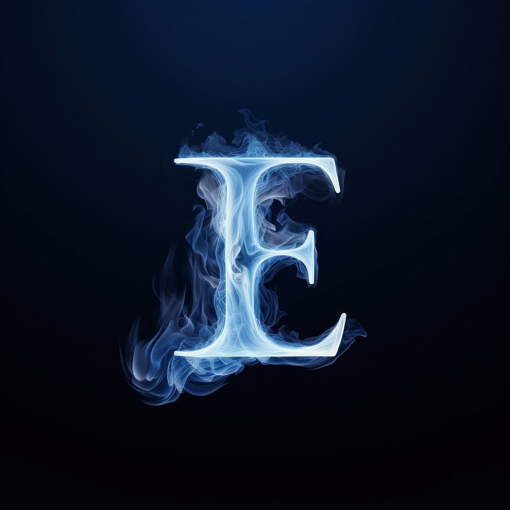 Blue flame letter E burning | Free Photo - rawpixel