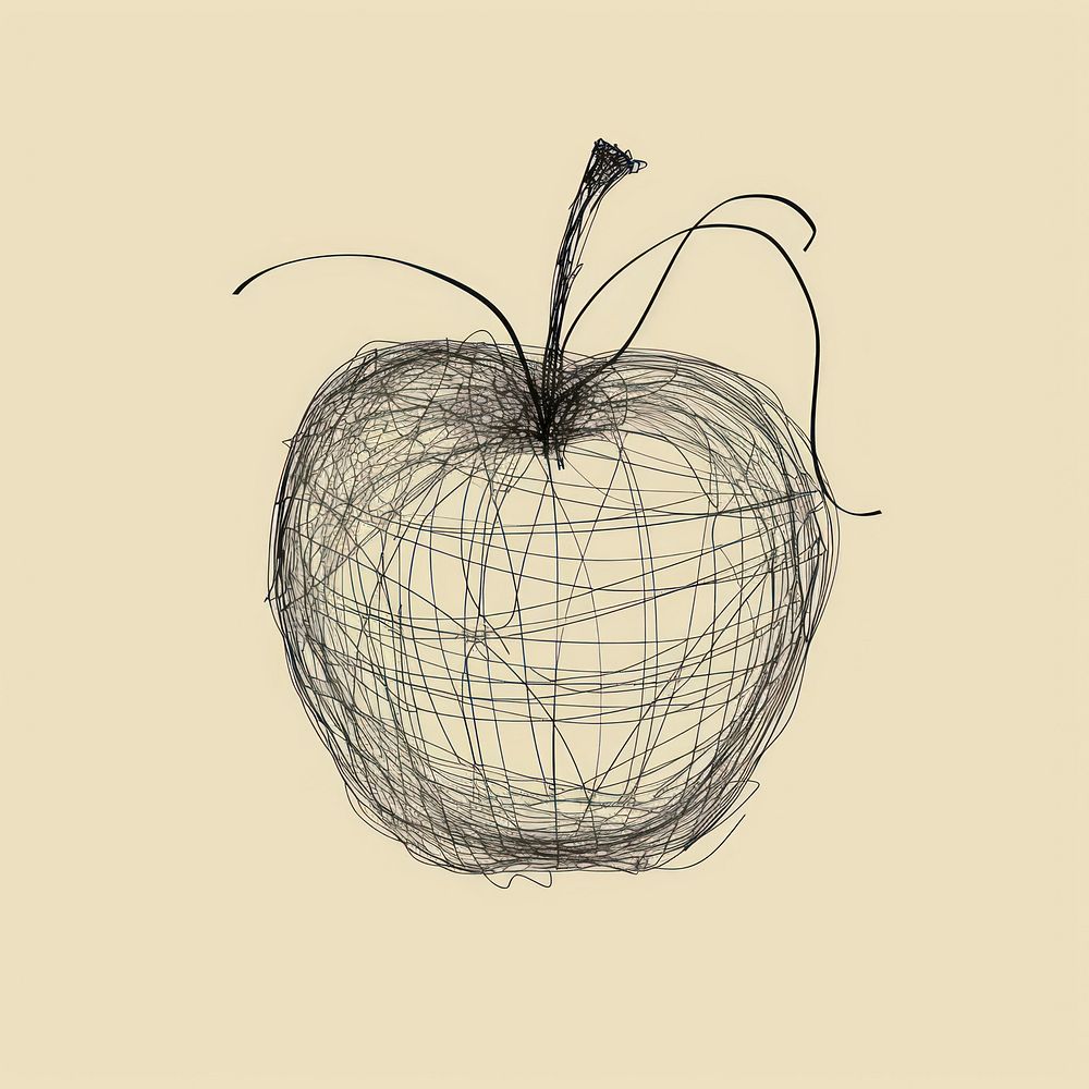 Hand drawn apple drawing sketch | Premium Photo Illustration - rawpixel