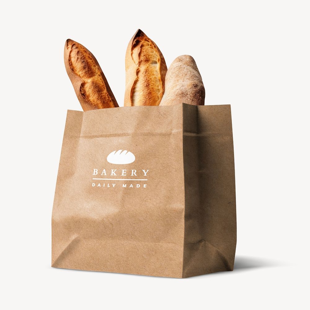 Kraft bakery bag mockup psd | Premium PSD Mockup - rawpixel