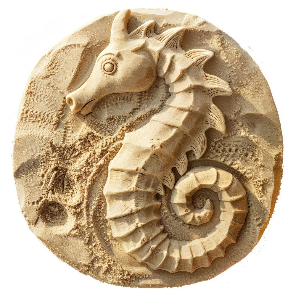 Sand Sculpture seahorse animal sand | Premium Photo - rawpixel