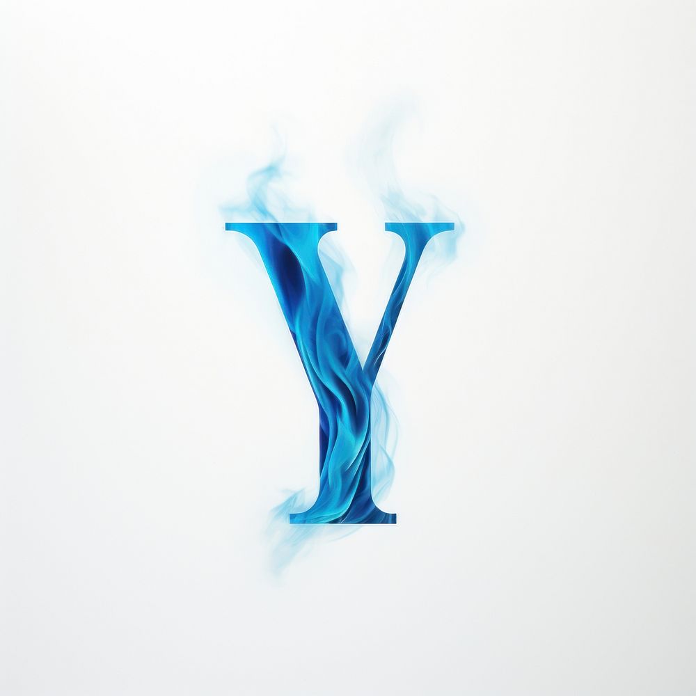 Blue flame letter Y font | Premium Photo Illustration - rawpixel