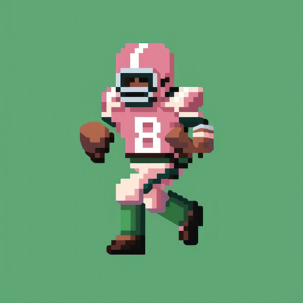 American football competition pixelated athlete. | Free Photo ...