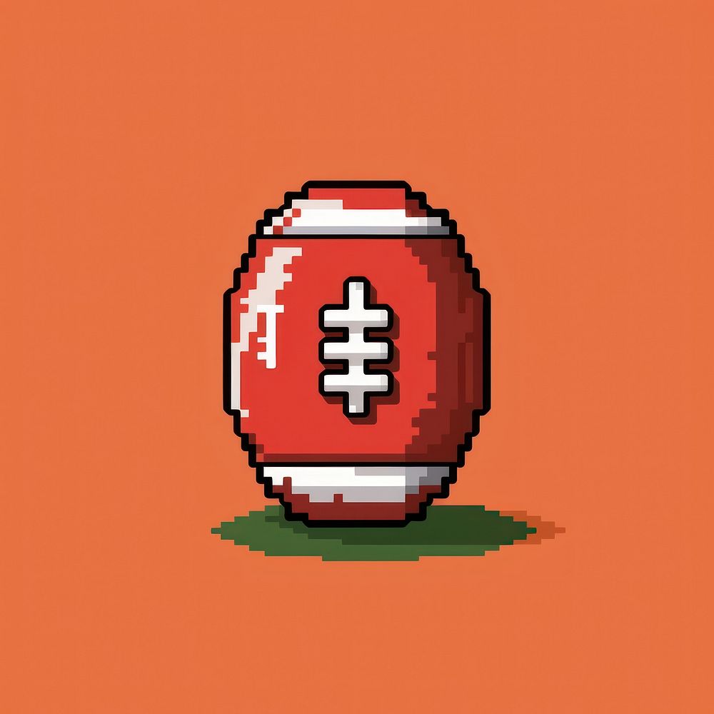 American football sports pixelated dynamite. | Free Photo Illustration ...