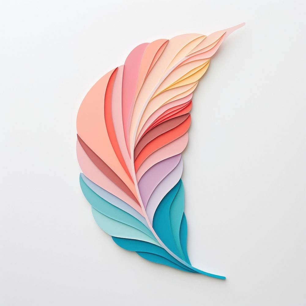 Feather origami paper art. | Premium Photo Illustration - rawpixel