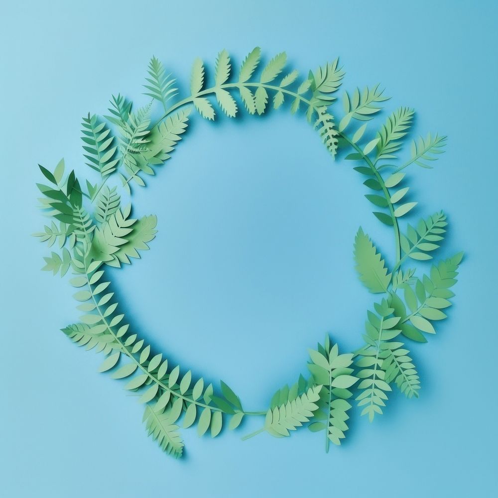 Fern leaves circle border plant | Premium Photo - rawpixel