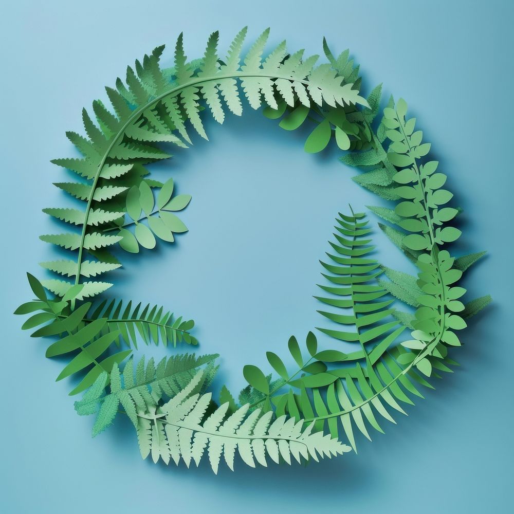 Fern leaves circle border plant | Premium Photo - rawpixel