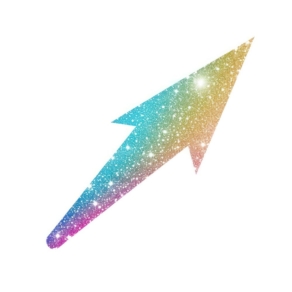 Glitter rainbow arrow icon white | Free Photo Illustration - rawpixel