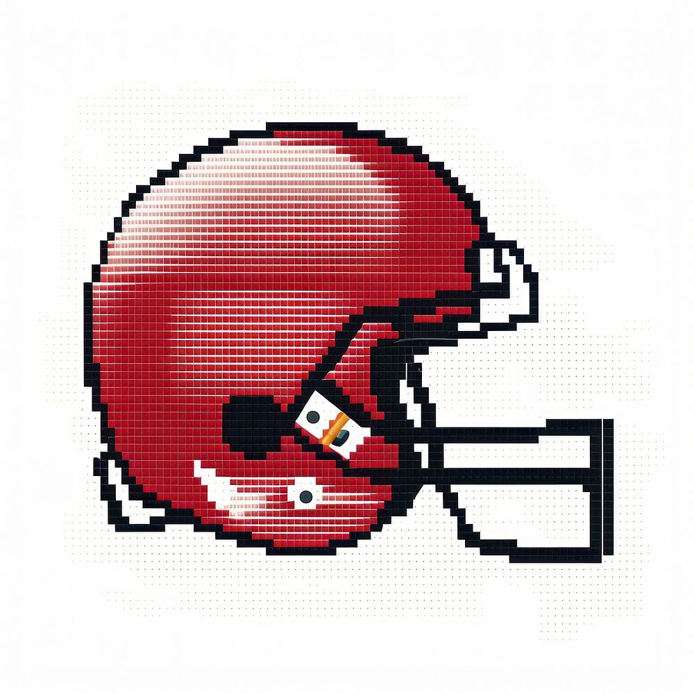American football helmet sports pixelated | Free Photo Illustration ...