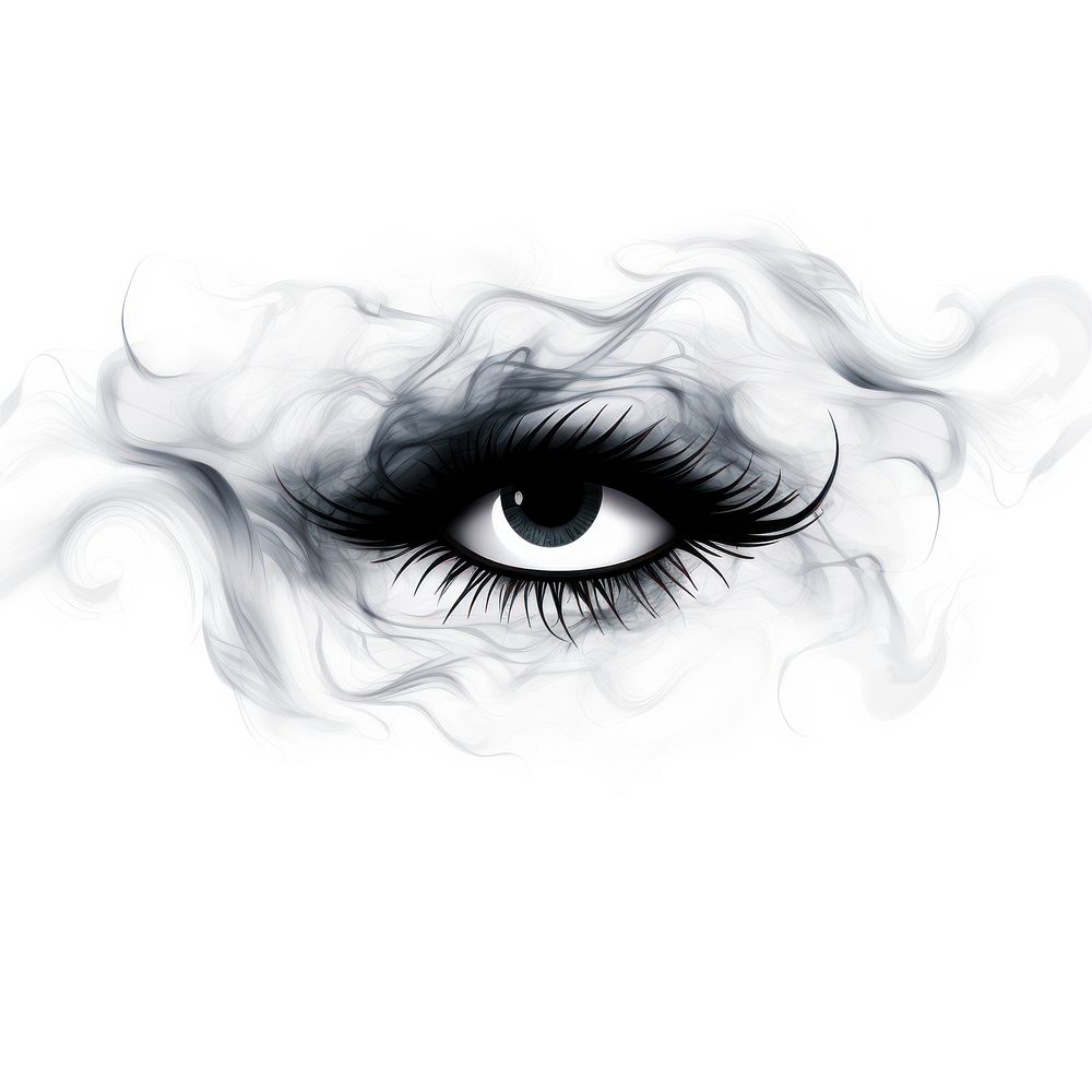 Abstract smoke eye drawing sketch | Premium Photo Illustration - rawpixel
