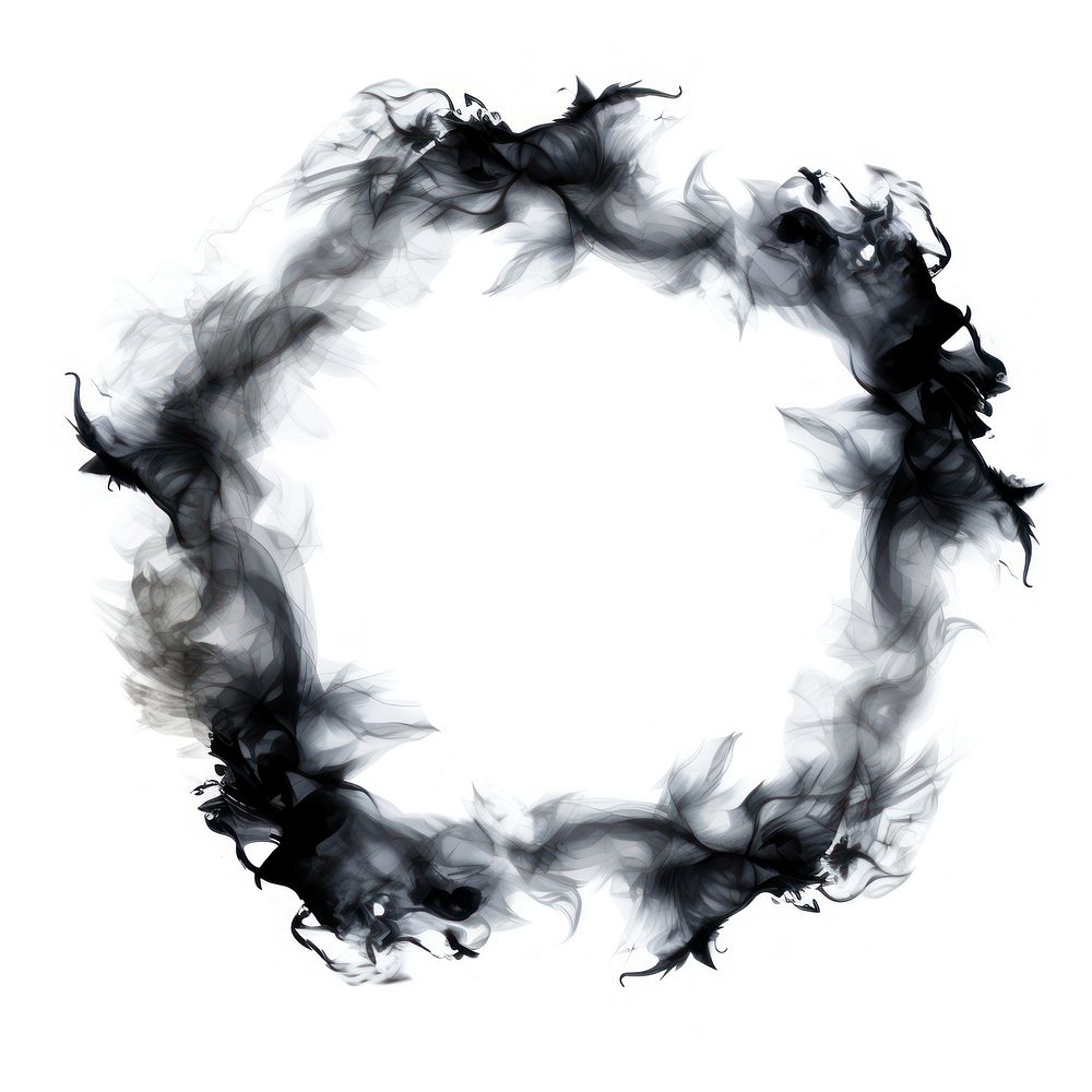 Abstract smoke holly wreath shape | Premium Photo Illustration - rawpixel