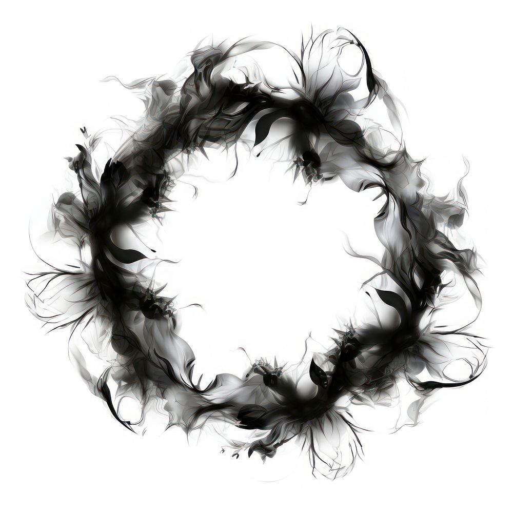 Abstract smoke ivy wreath shape | Premium Photo Illustration - rawpixel