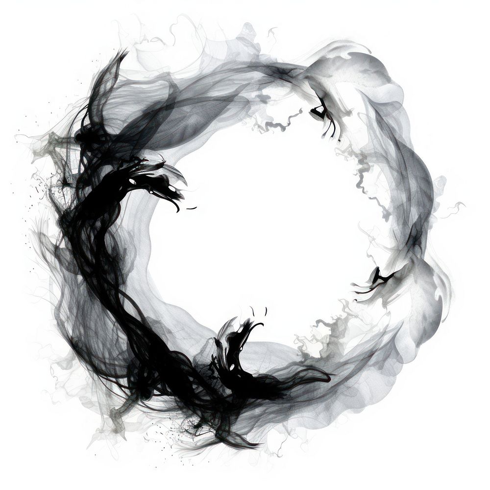 Abstract smoke spiral drawing sketch | Premium Photo Illustration ...