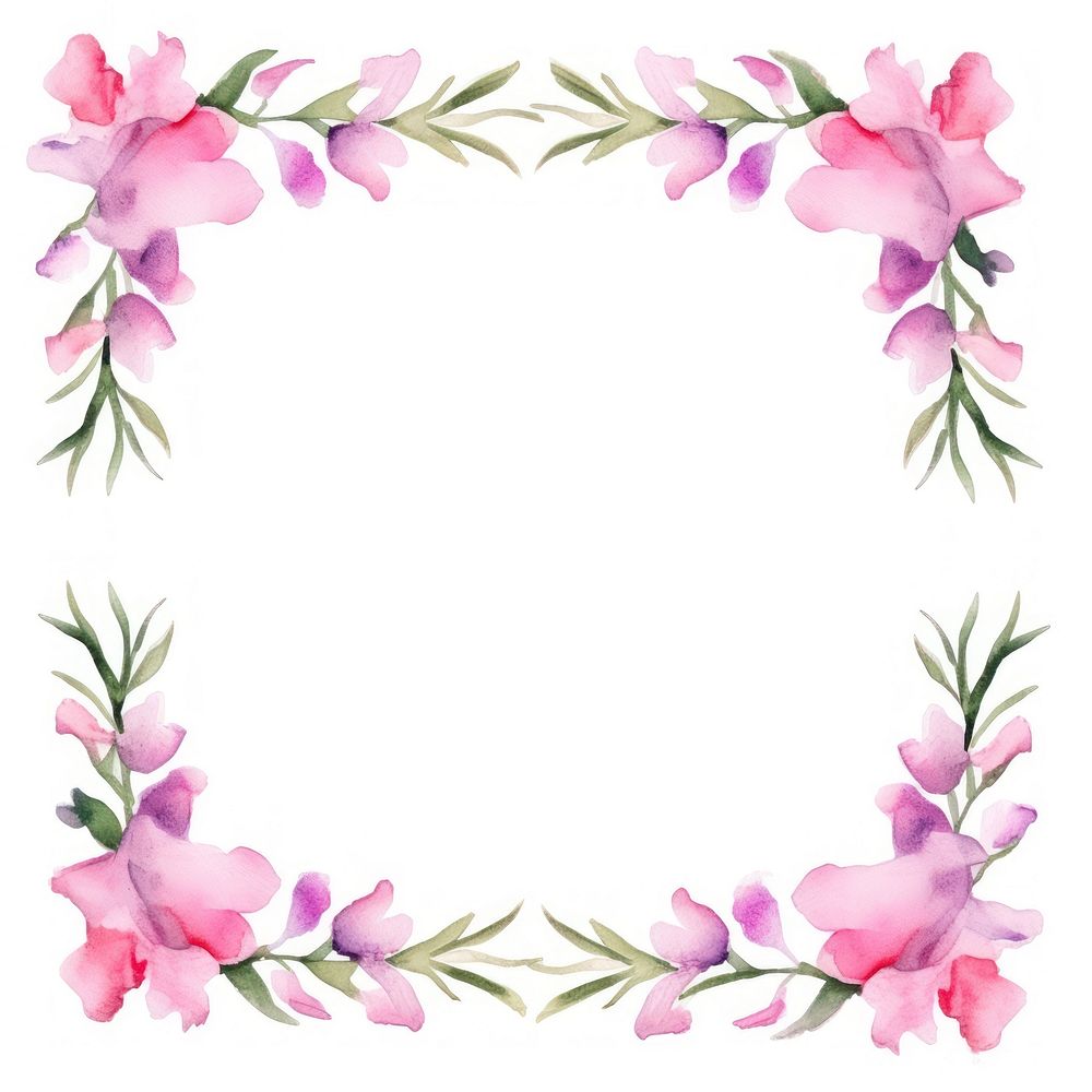 Snapdragon border watercolor pattern flower | Free Photo Illustration ...