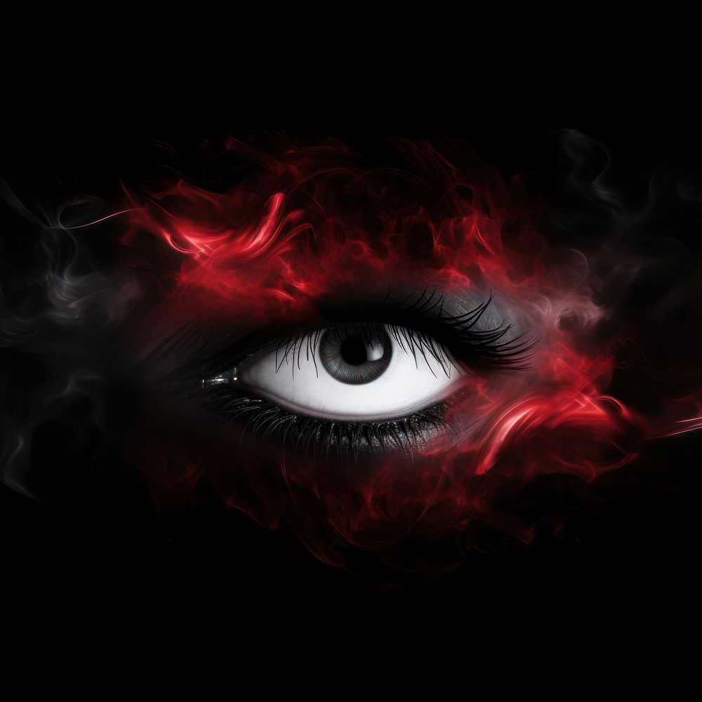 Abstract smoke storm portrait red | Free Photo Illustration - rawpixel
