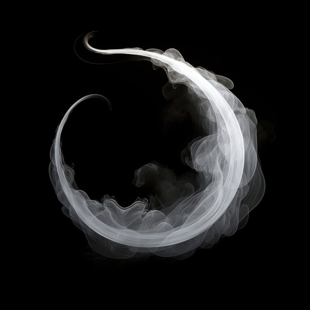 Abstract smoke crescent white monochrome | Free Photo Illustration ...
