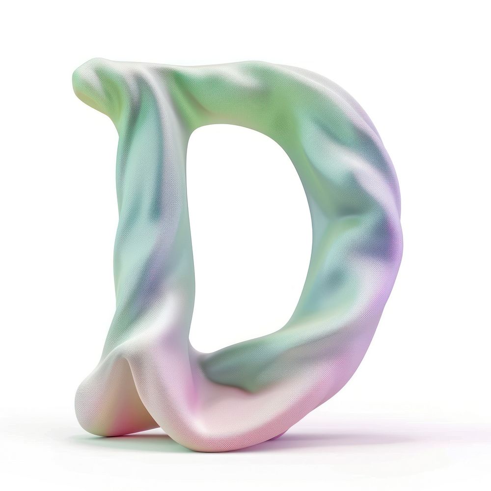 Letter D purple green font. | Free Photo Illustration - rawpixel