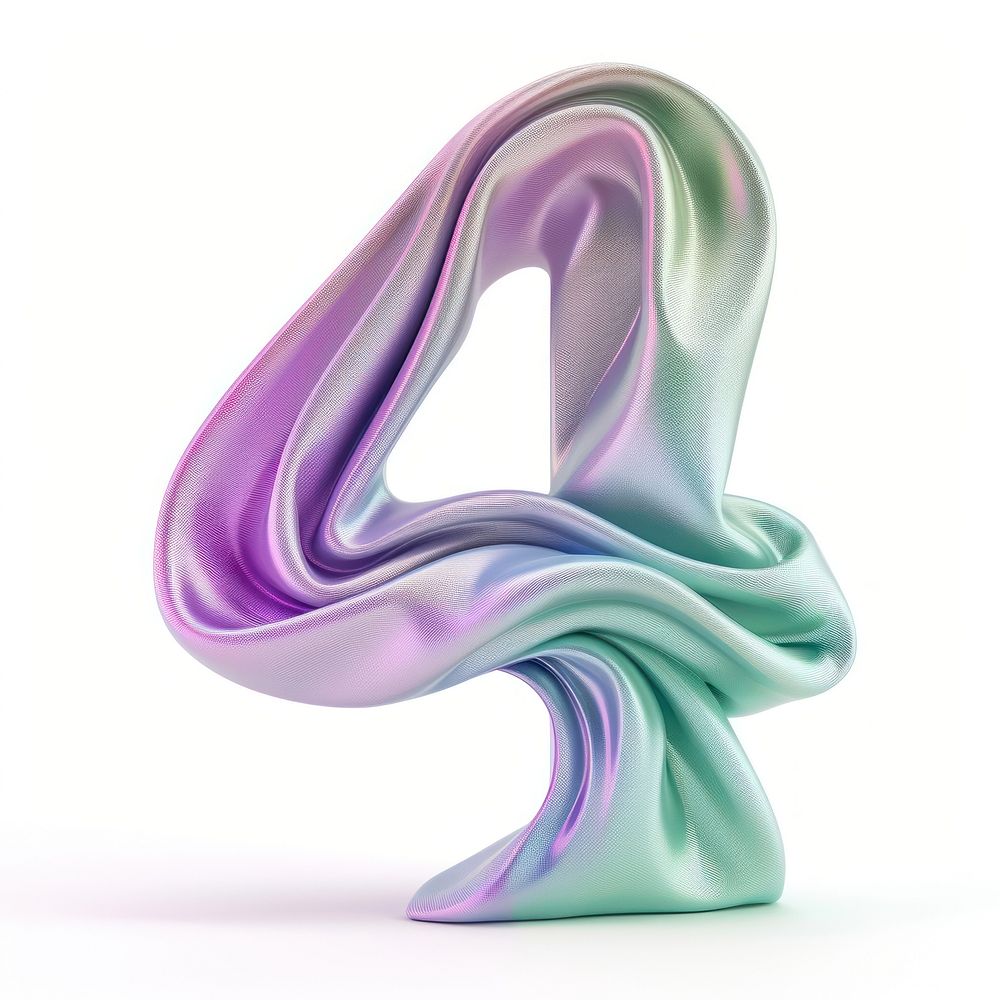 Number 4 abstract purple font. | Free Photo Illustration - rawpixel