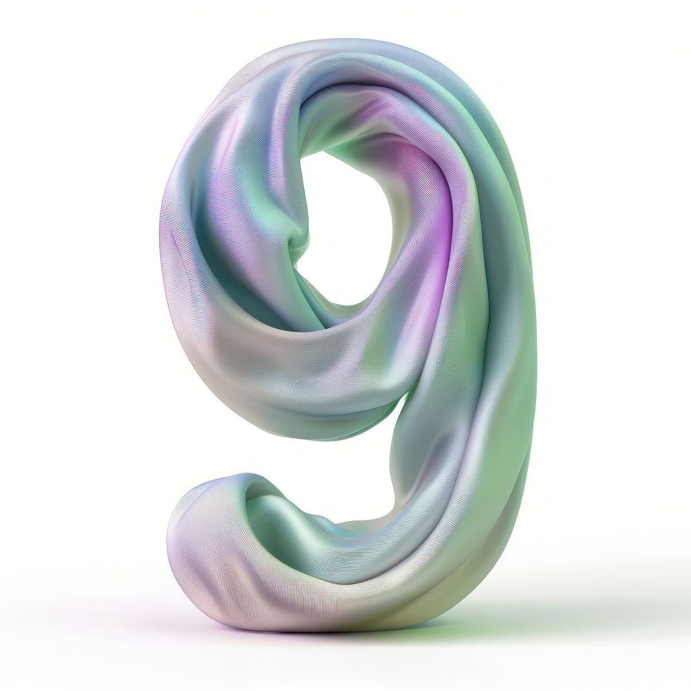 Number 9 abstract purple shape. | Free Photo Illustration - rawpixel