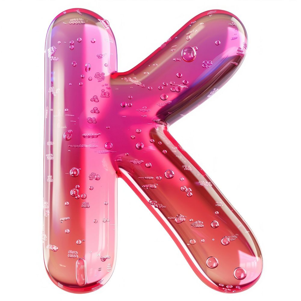 Letter K pink red white | Free Photo Illustration - rawpixel