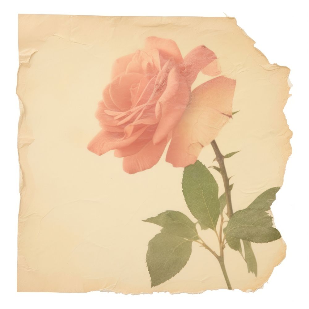 Rose ripped paper flower petal | Free Photo - rawpixel