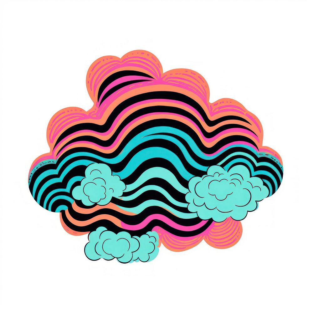 Cloud graphics pattern drawing. | Premium Photo Illustration - rawpixel