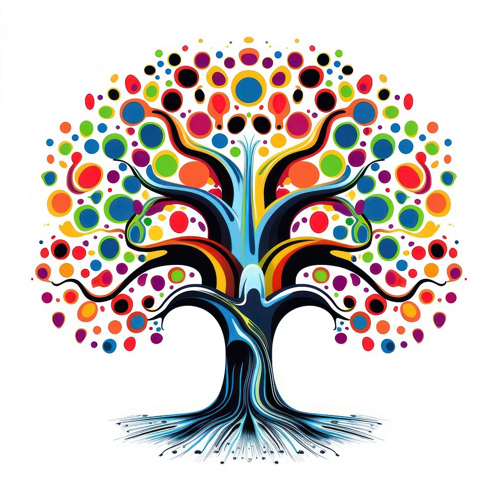 Tree graphics pattern art. | Free Photo Illustration - rawpixel