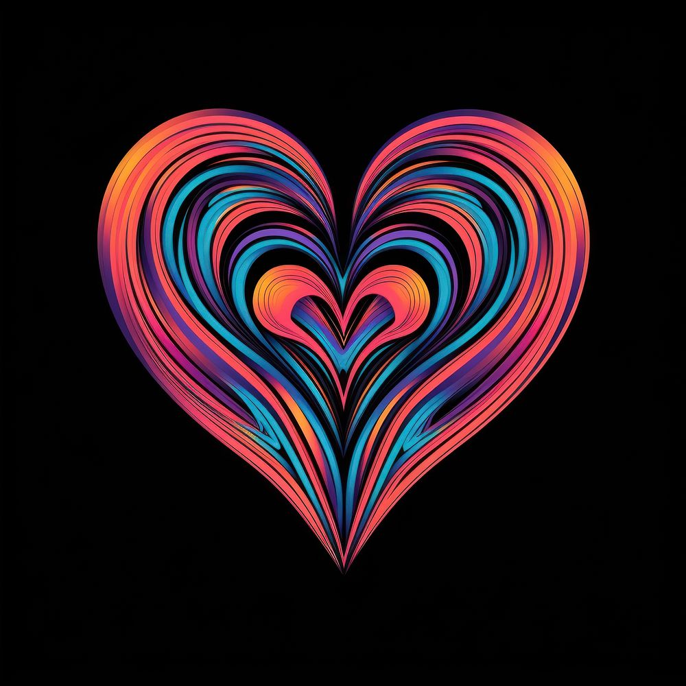 Heart abstract pattern purple. | Free Photo Illustration - rawpixel