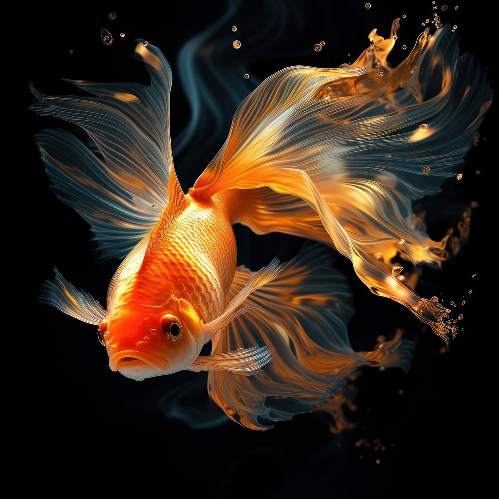 Red orange gold fish fire | Free Photo - rawpixel