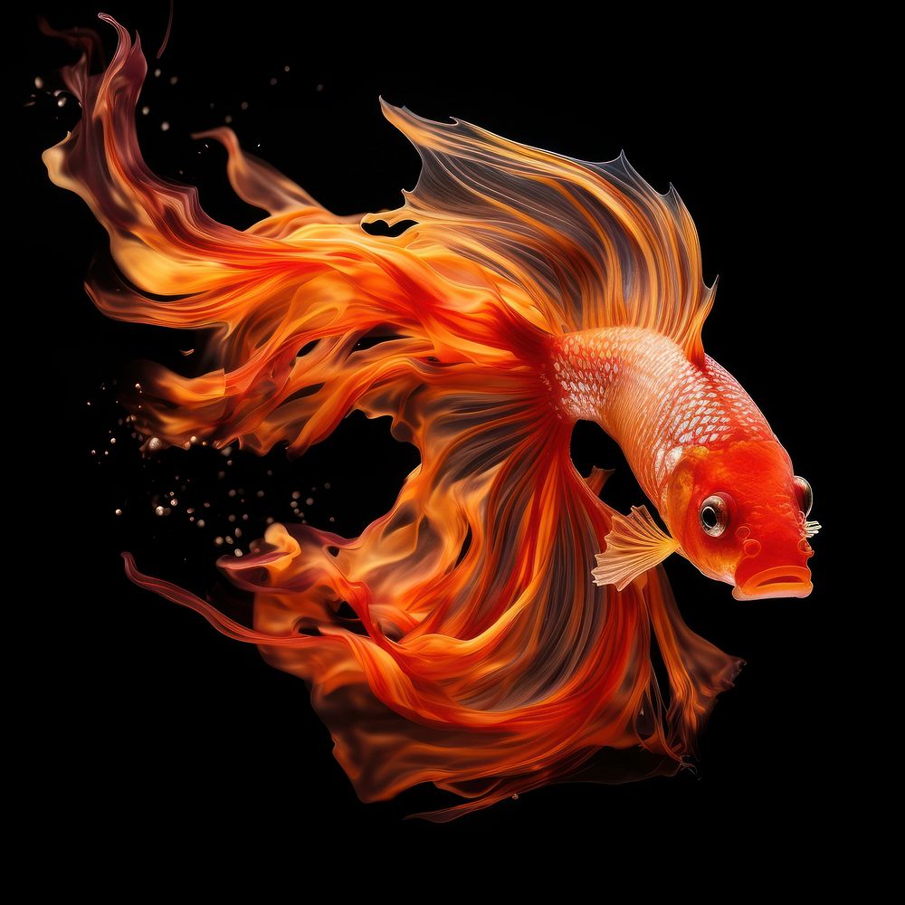 Red orange gold fish fire | Premium Photo - rawpixel