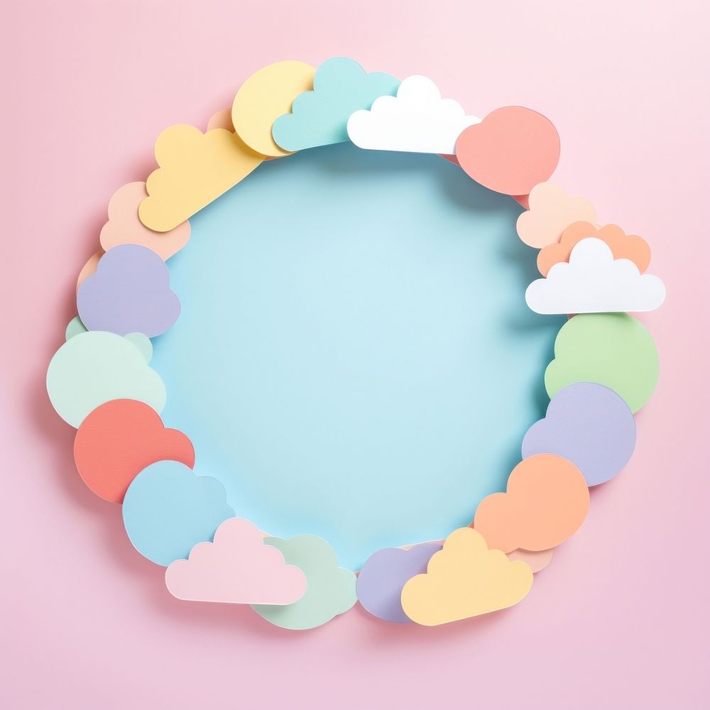 Cloud circle border photography balloon | Free Photo - rawpixel